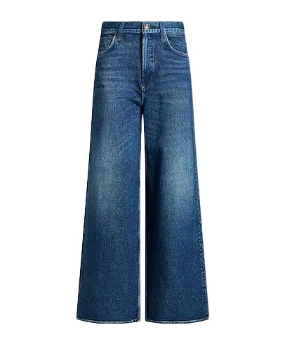 Rag & Bone Dark Wash Loose-fit Wide-leg Jeans - Blue