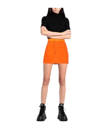 GANNI Flared Denim Skirt