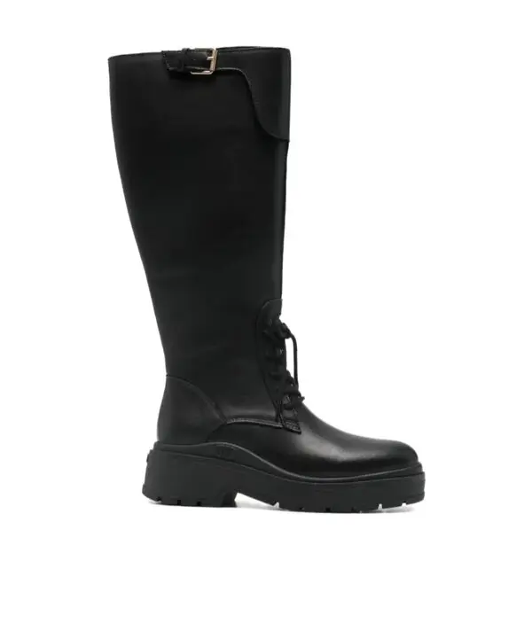 Liu Jo Buckle Detail Lace-up Boots