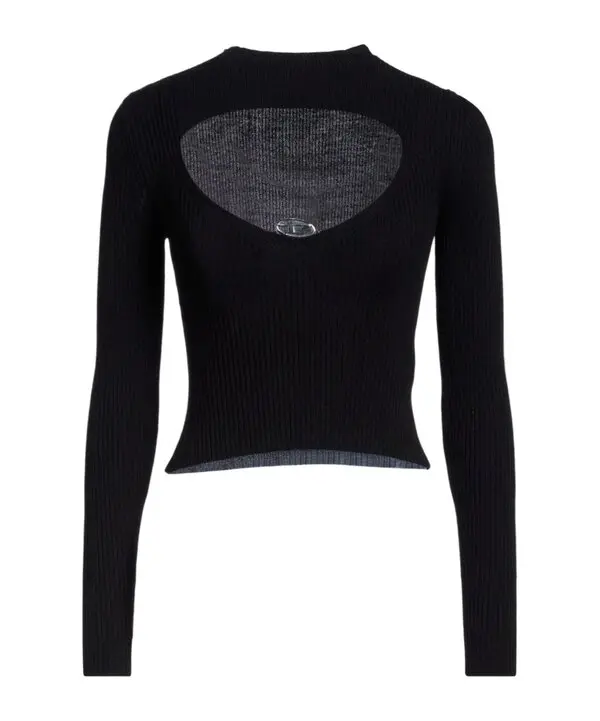 DIESEL® Solid-color Wool Knit Top