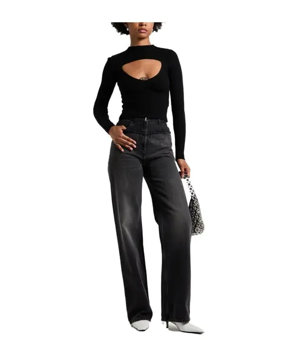 DIESEL® Solid-color Wool Knit Top