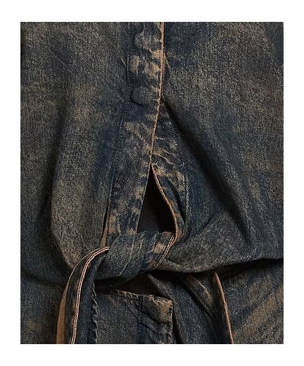 DIESEL® Vintage Wash Denim Shirt Dress
