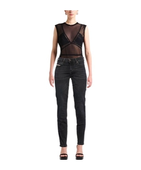 DIESEL® Slim-fit Stretch Jeans - Black