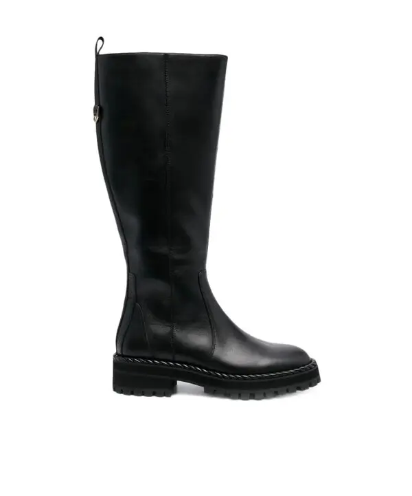 Liu Jo Knee-high Leather Boots With Side Zip