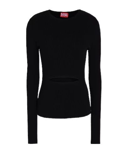 DIESEL® Solid Slim-fit Knit Sweater