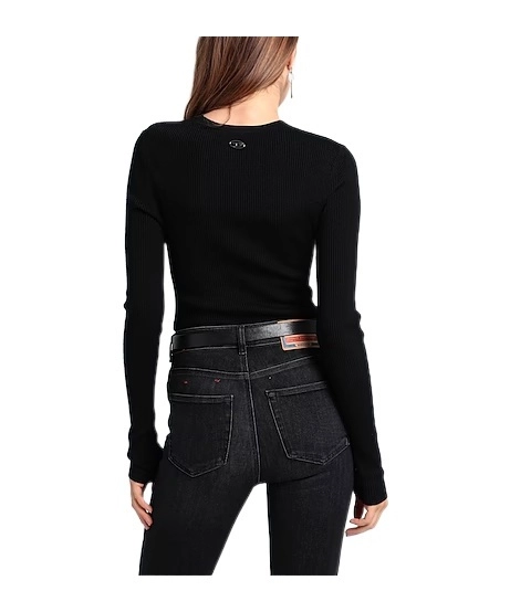 DIESEL® Solid Slim-fit Knit Sweater