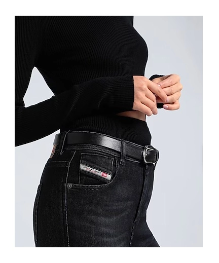 DIESEL® Solid Slim-fit Knit Sweater