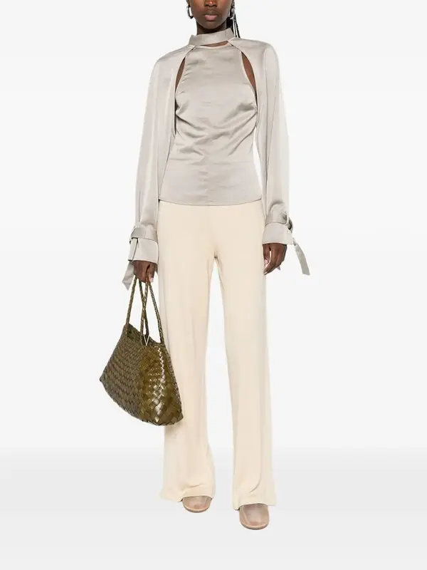 Nanushka Detachable Bolero Tie-detail Top - White