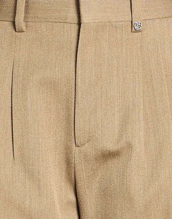 Burberry Solid Color Casual Trousers