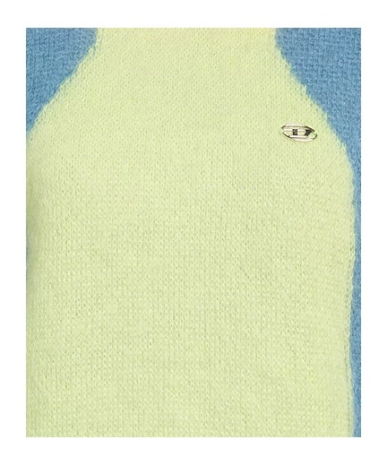 DIESEL® Multicolor Knit Top With Crewneck And Long Sleeves