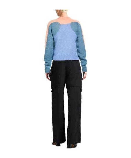 DIESEL® Multicolor Knit Top With Crewneck And Long Sleeves