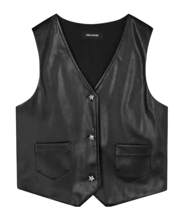 Zadig&Voltaire Leather Waistcoat