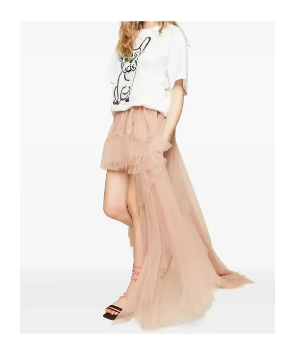 TWINSET X Myfo Asymmetric Tulle Skirt
