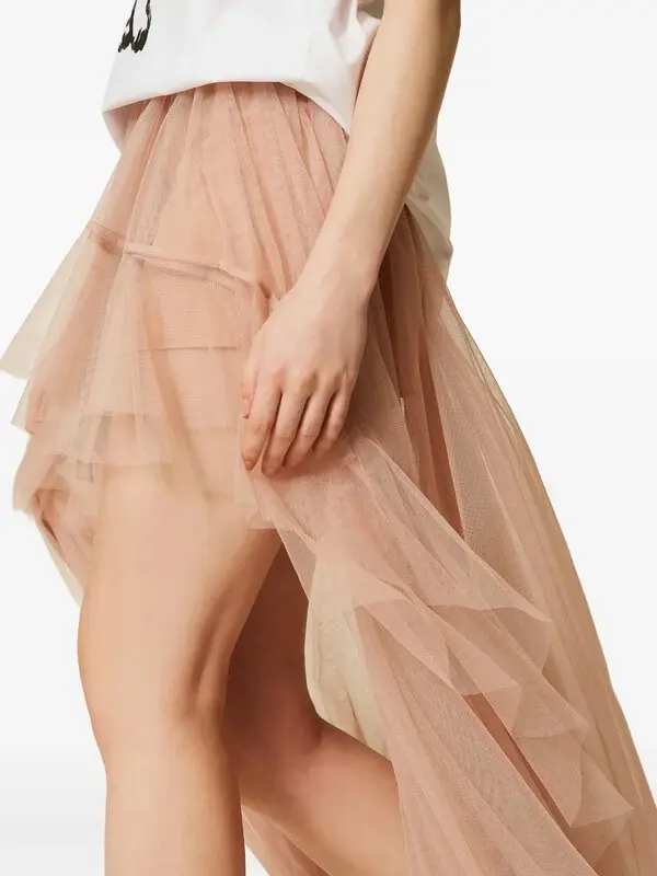 TWINSET X Myfo Asymmetric Tulle Skirt