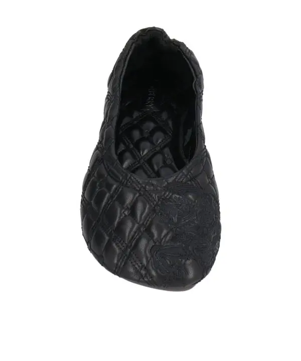 Burberry Leather Embroidered Ballet Flats