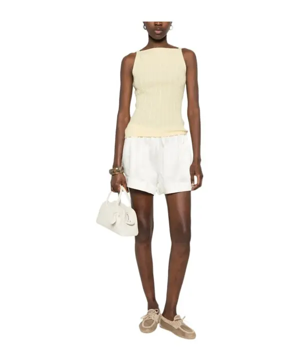 Soft Goat Elasticated-waistband Shorts