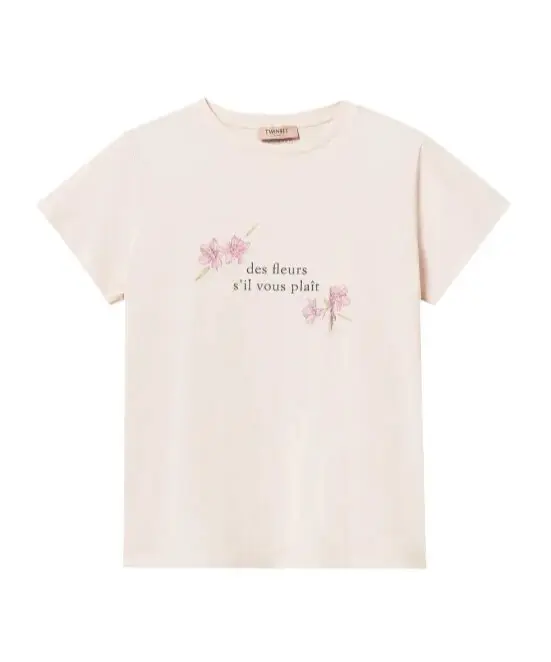TWINSET Slogan Printed T-shirt