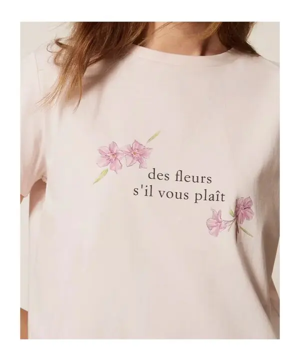 TWINSET Slogan Printed T-shirt