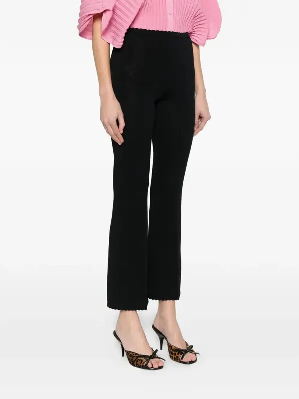 TWINSET Scallop-shaped Trim Casual Pants