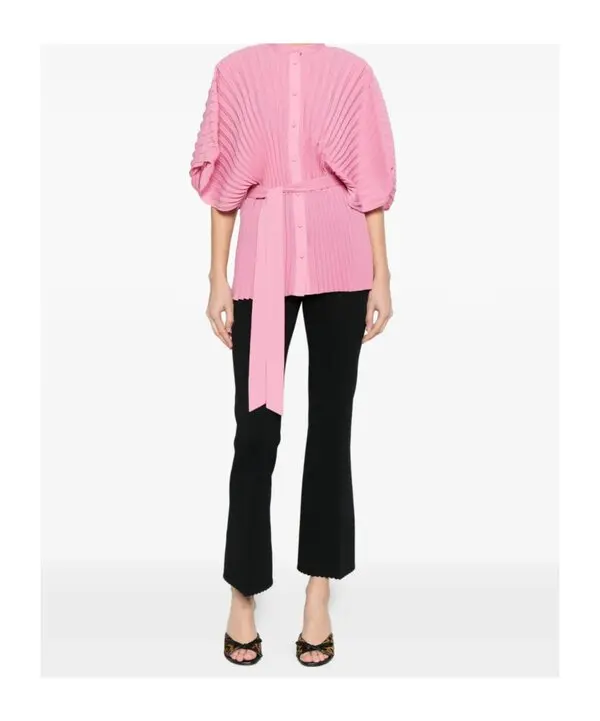 TWINSET Scallop-shaped Trim Casual Pants