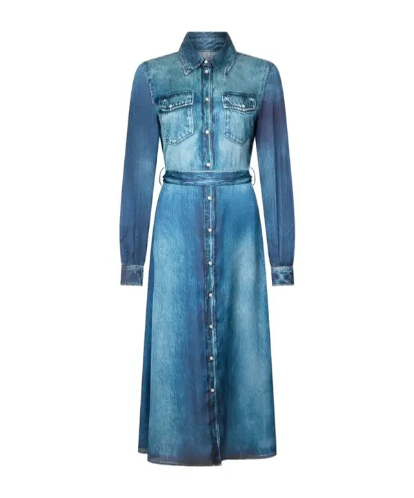 Liu Jo Digital Printed Long Dress