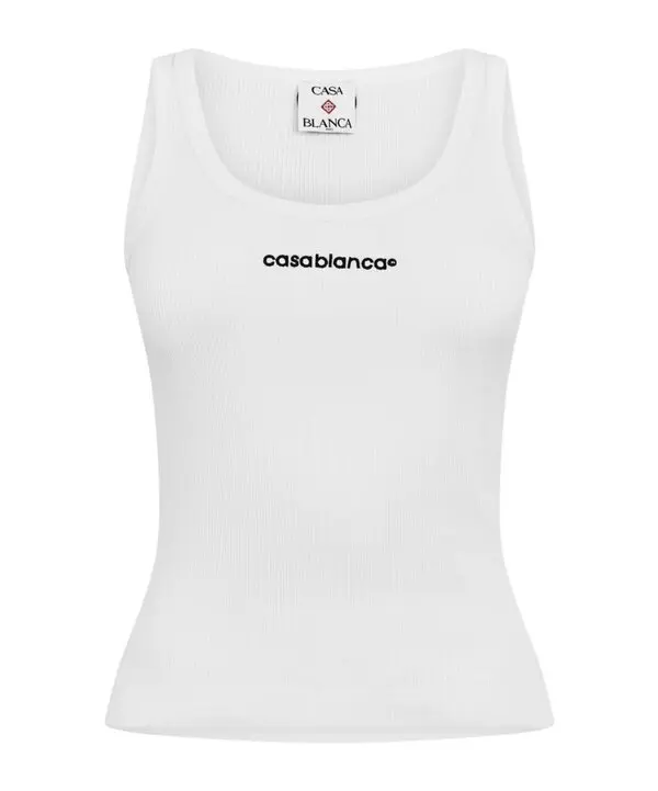 Casablanca Logo Ribbed Vest