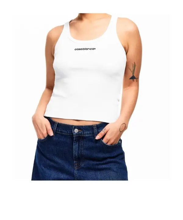 Casablanca Logo Ribbed Vest