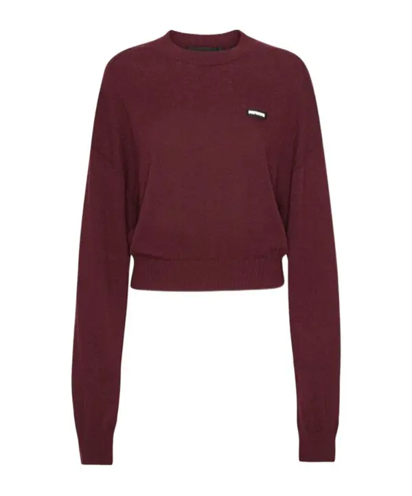 ROTATE BY BIRGER CHRISTENSEN Crewneck Long Sleeve Sweater - Red