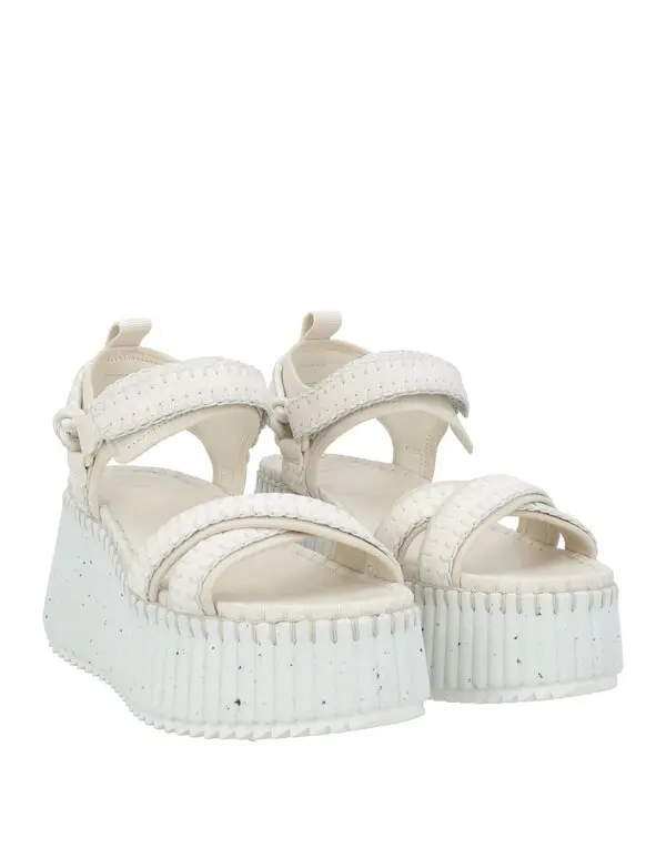 Chloé Suede Wedge Sandals