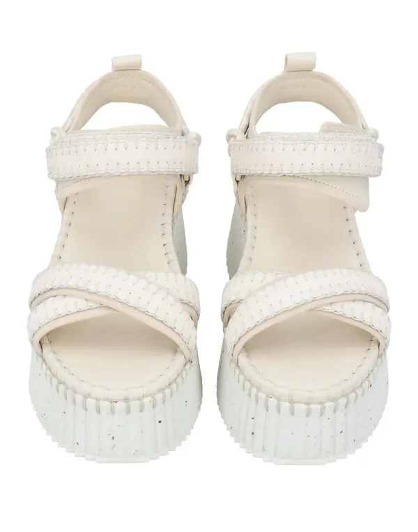 Chloé Suede Wedge Sandals