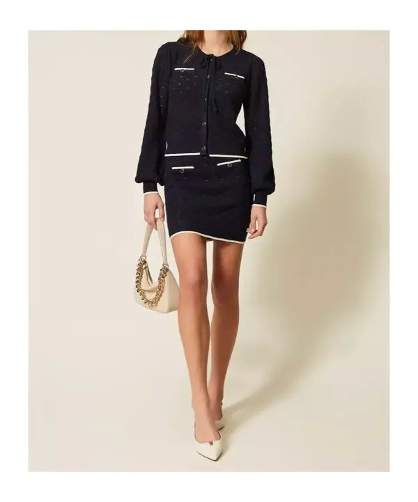 TWINSET Embellished Knitwear With Bow Detail