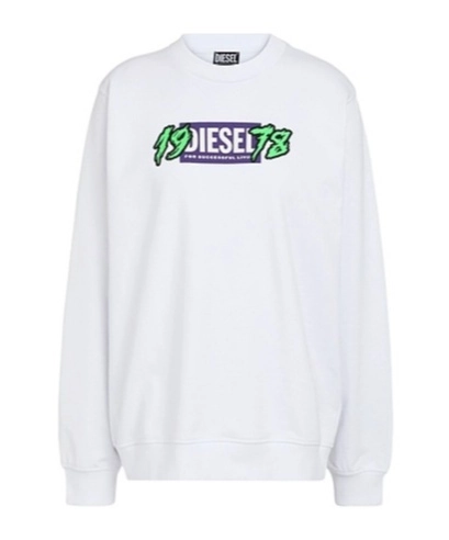 DIESEL® Solid-color Long-sleeved Sweatshirt