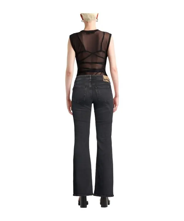 DIESEL® Flared Denim Trousers - Black