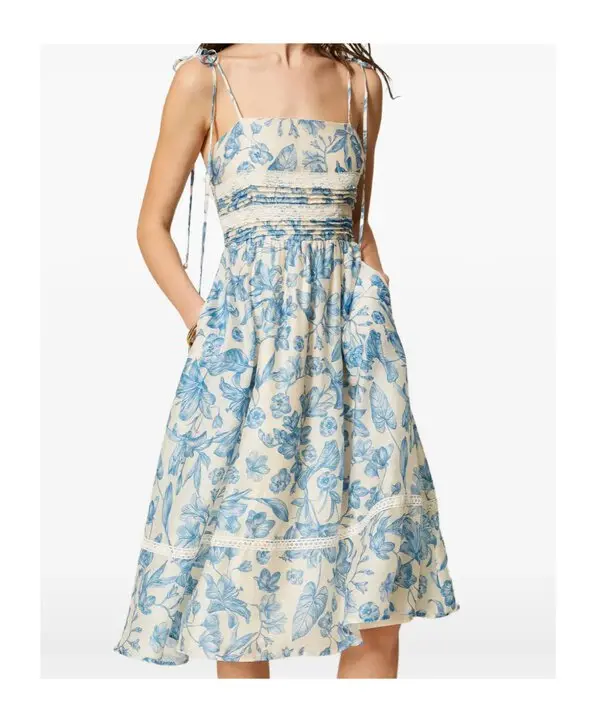 TWINSET Floral-pattern Midi Dress