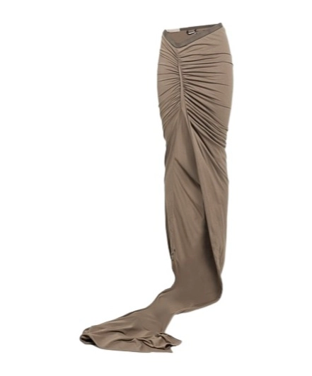 Rick Owens Asymmetrical Draped Jersey Dress