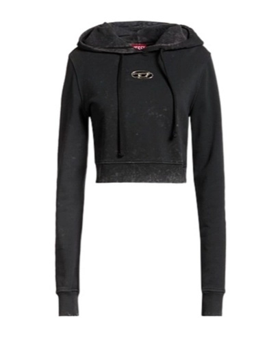 DIESEL® Cropped Hooded Sweatshirt