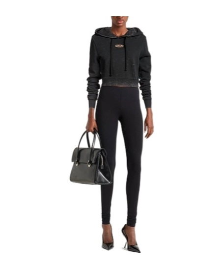 DIESEL® Cropped Hooded Sweatshirt