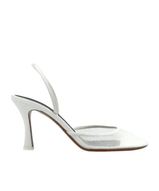 NEOUS Slingback Pumps With Tulle Detailing