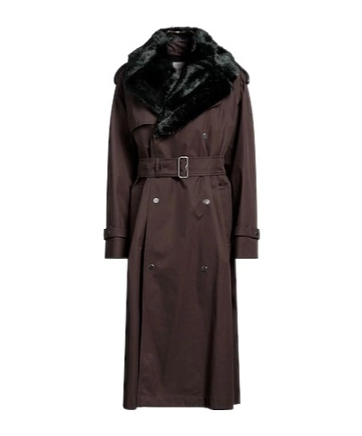 Burberry Classic Long-sleeve Trench Coat With Detachable Fur Collar
