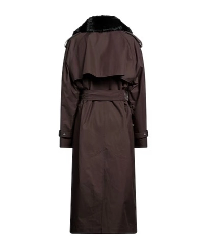 Burberry Classic Long-sleeve Trench Coat With Detachable Fur Collar