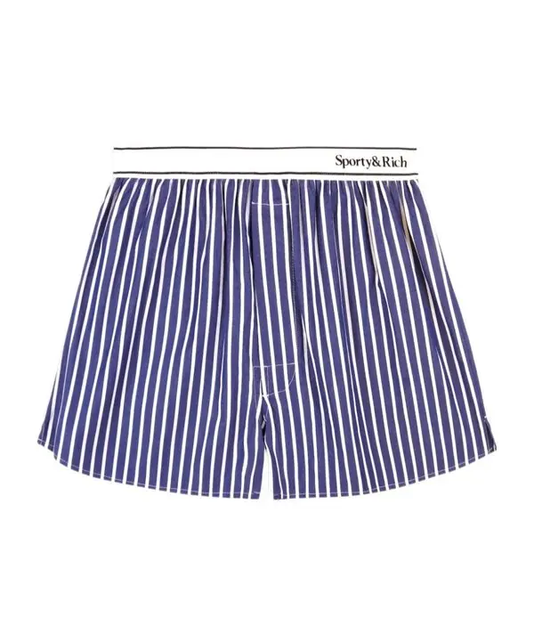 SPORTY  RICH Sporty & Rich Striped Boxer Shorts
