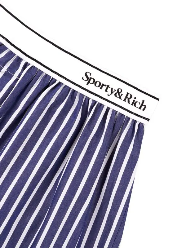 SPORTY  RICH Sporty & Rich Striped Boxer Shorts