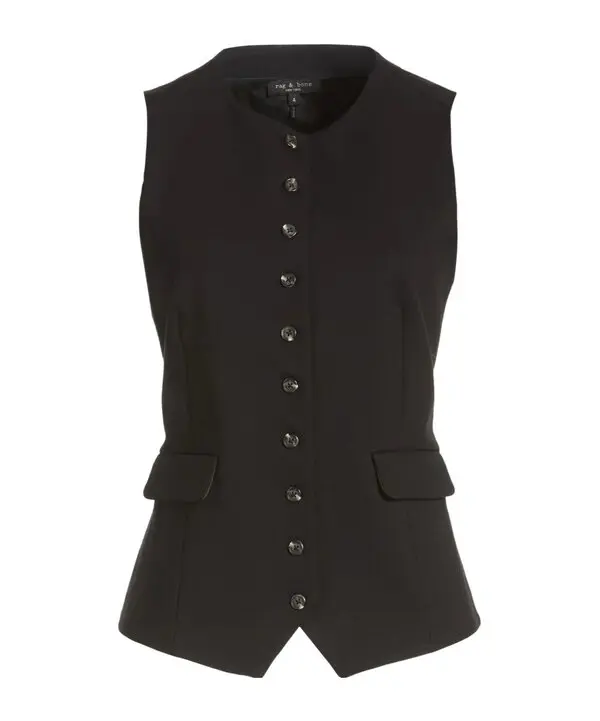 Rag & Bone Herringbone Elastic Waistcoat