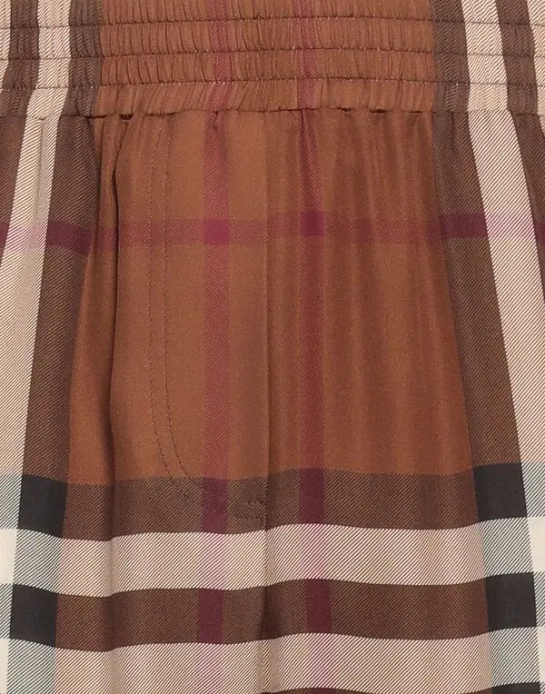 Burberry Plaid Ruffle Shorts