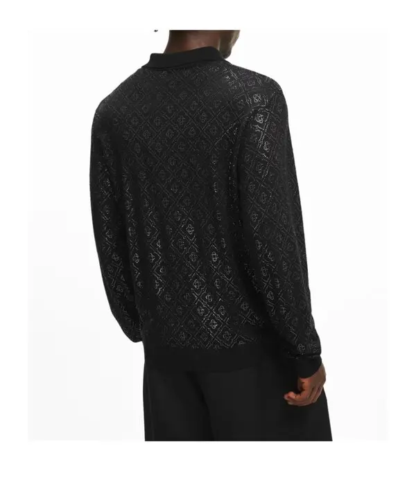 Casablanca Long-sleeved Polo Shirt