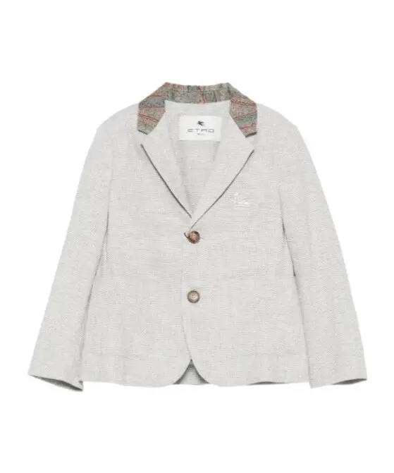 Etro Notched Lapel Blazer - White