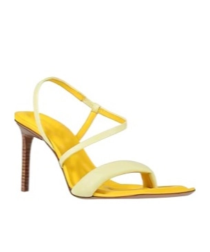 Jacquemus Minimalist Thin High Heel Sandals - Yellow