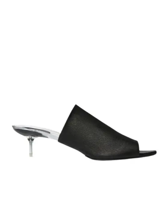 COURREGES Square-toe Kitten Heel Sandals