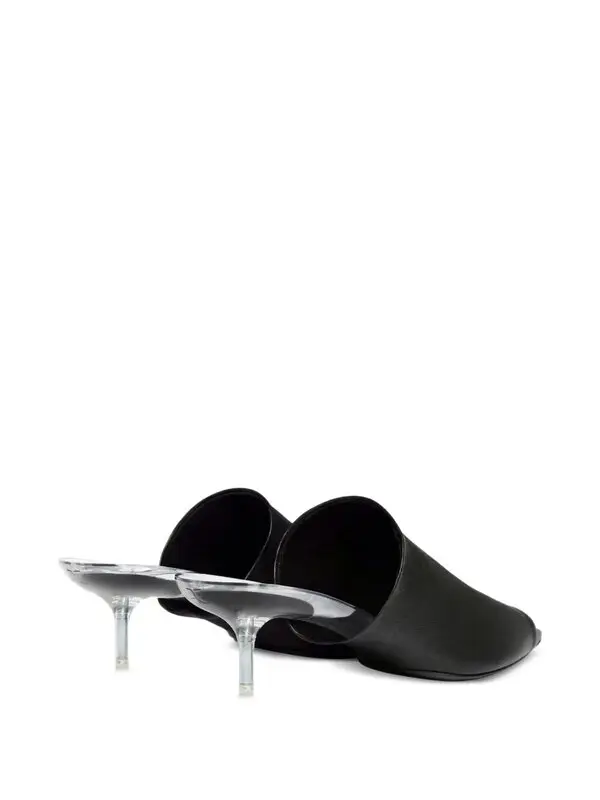 COURREGES Square-toe Kitten Heel Sandals