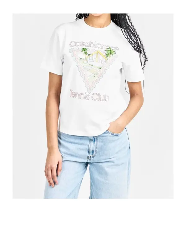 Casablanca Tennis Club Embroidered T-shirt